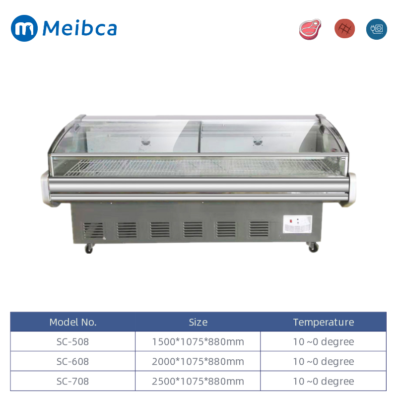 Commercial Meat Display Showcase Fridge Cooler For Sale from China ...